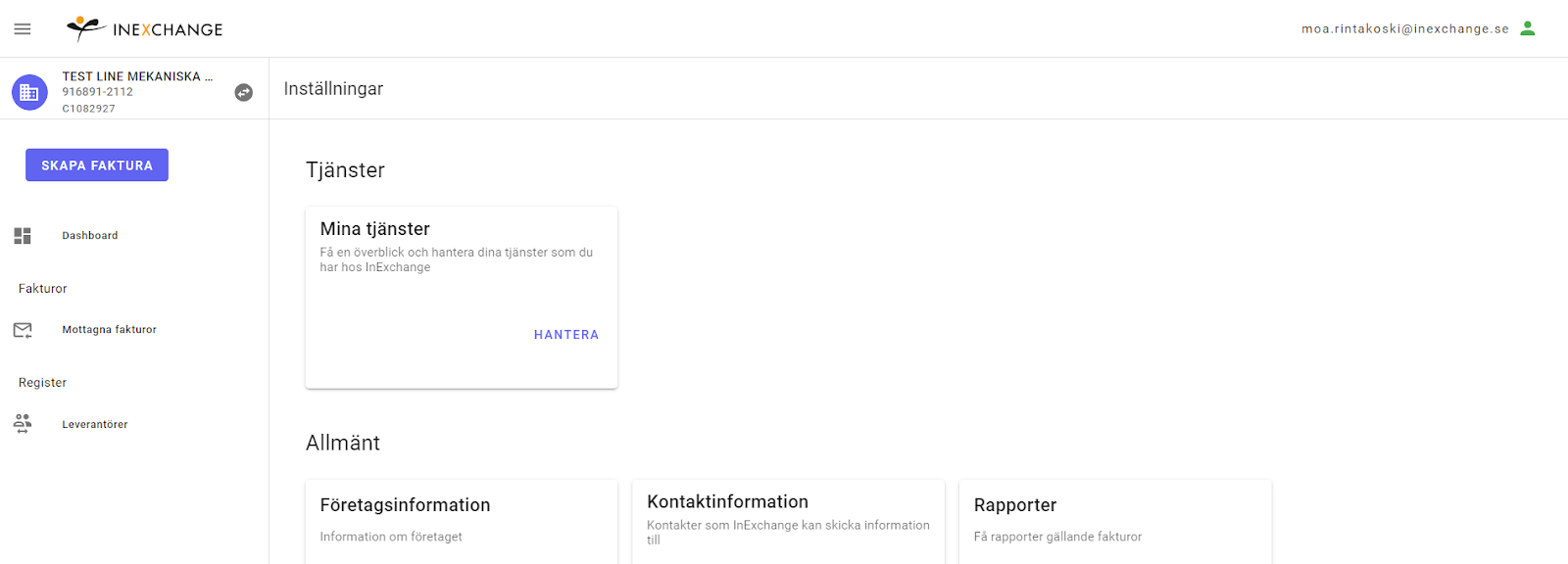 Användarguide Inexchange – Inexchange Hjälpcenter